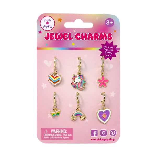Pink Poppy USA - Rainbow Unicorn 6-pack Shoelace Charm Set | Pack of 6 ...