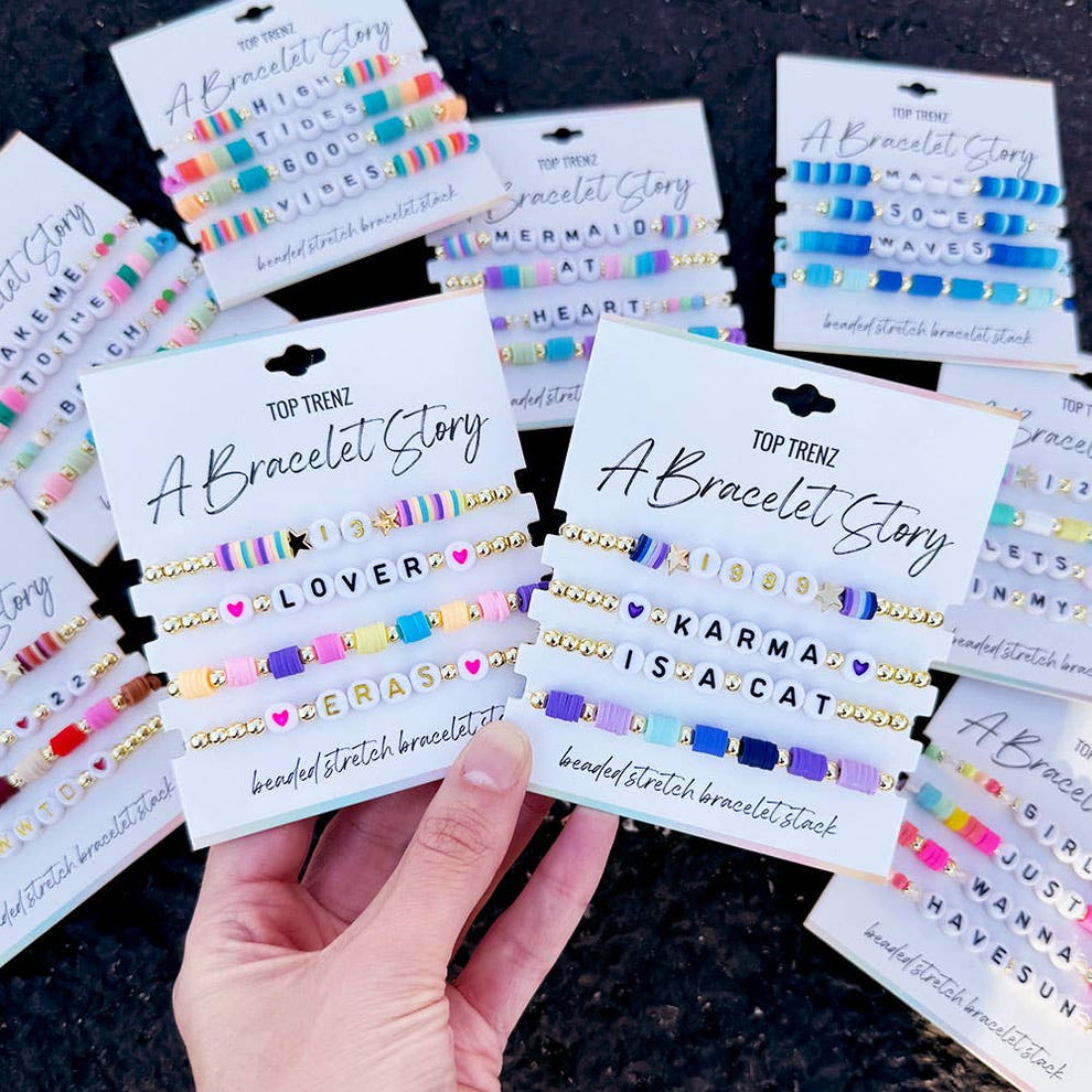 Top Trenz Inc - A Bracelet Story - Eras Edition Beaded Stretch Bracele ...